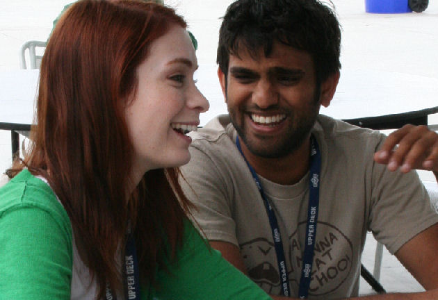 Felicia Day and Sandeep Parikh at San Diego Comic-Con – ÜberSciFiGeek